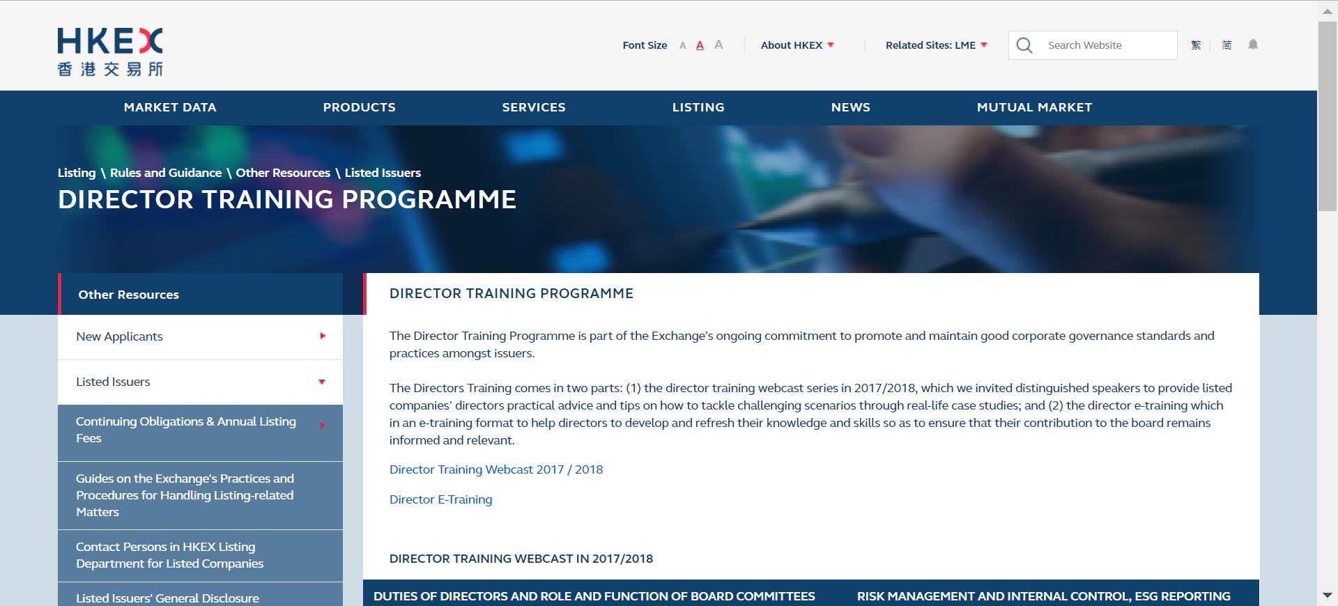 Directors Training Programme by HKEx - ESG Reporting for Hong Kong ...